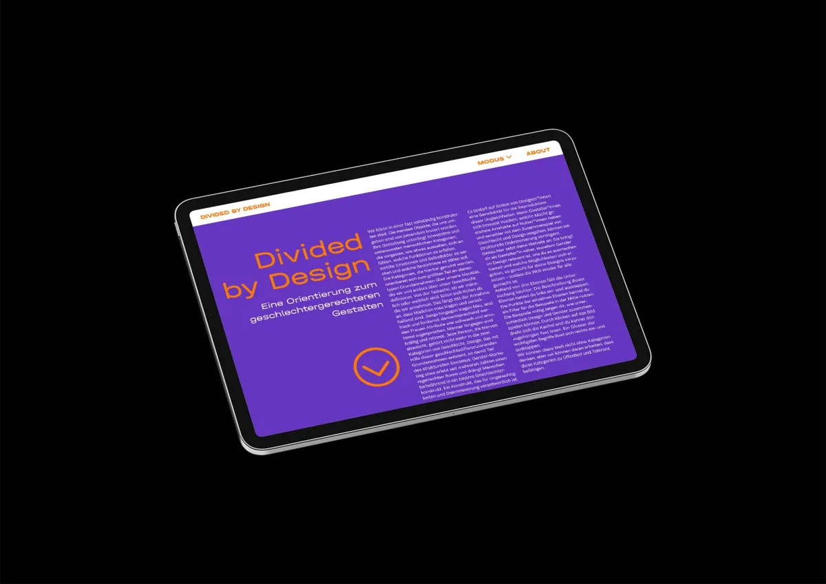 Divided by Design | FH Potsdam